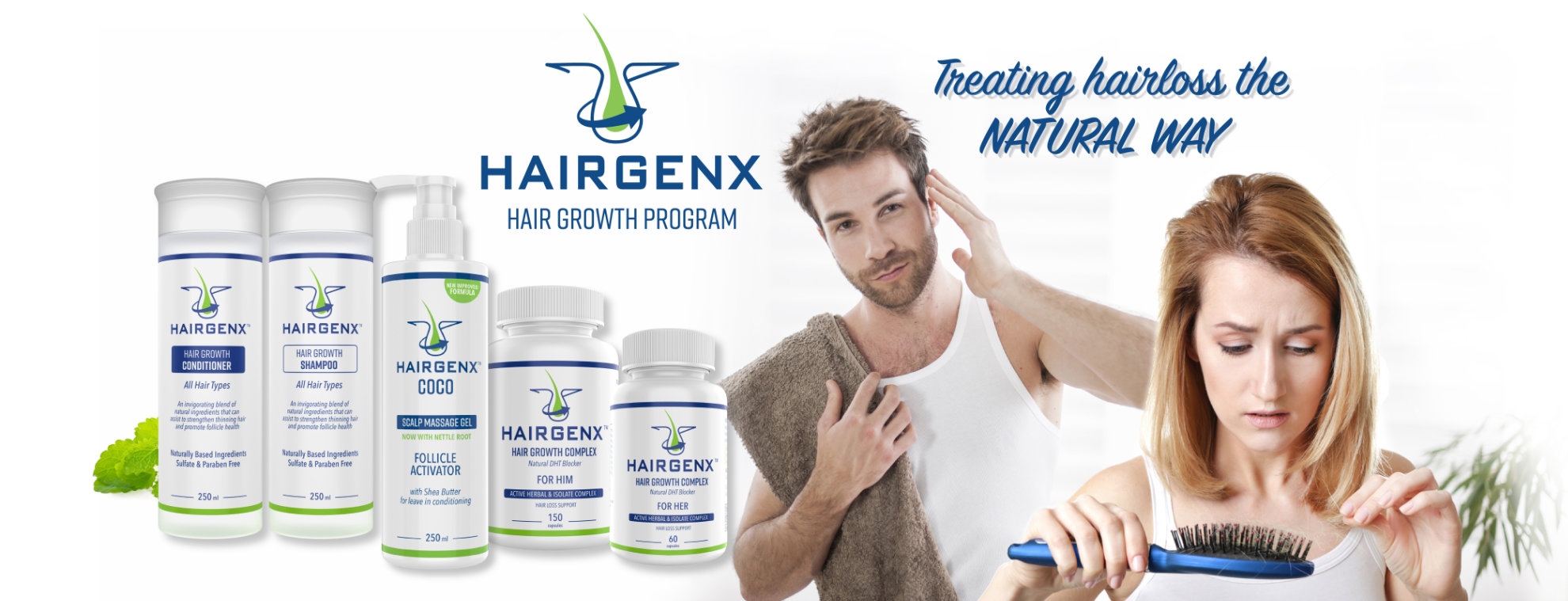 Hair Loss Products for Male & Female Pattern Hair Loss